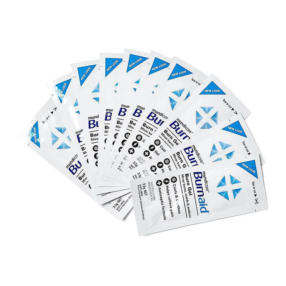 Mundicare Burnaid Burn Gel Sachet (Pack of 10) - Alpha First Aid