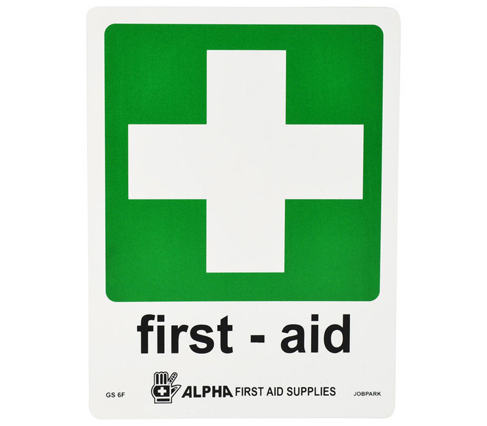 GS6 - Sign - First Aid A4 - Alpha First Aid - First Aid Kits, First Aid ...