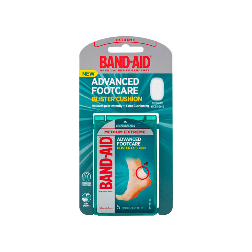 Bandaid Advanced Blister Cushion Medium Pack 5 - Alpha First Aid
