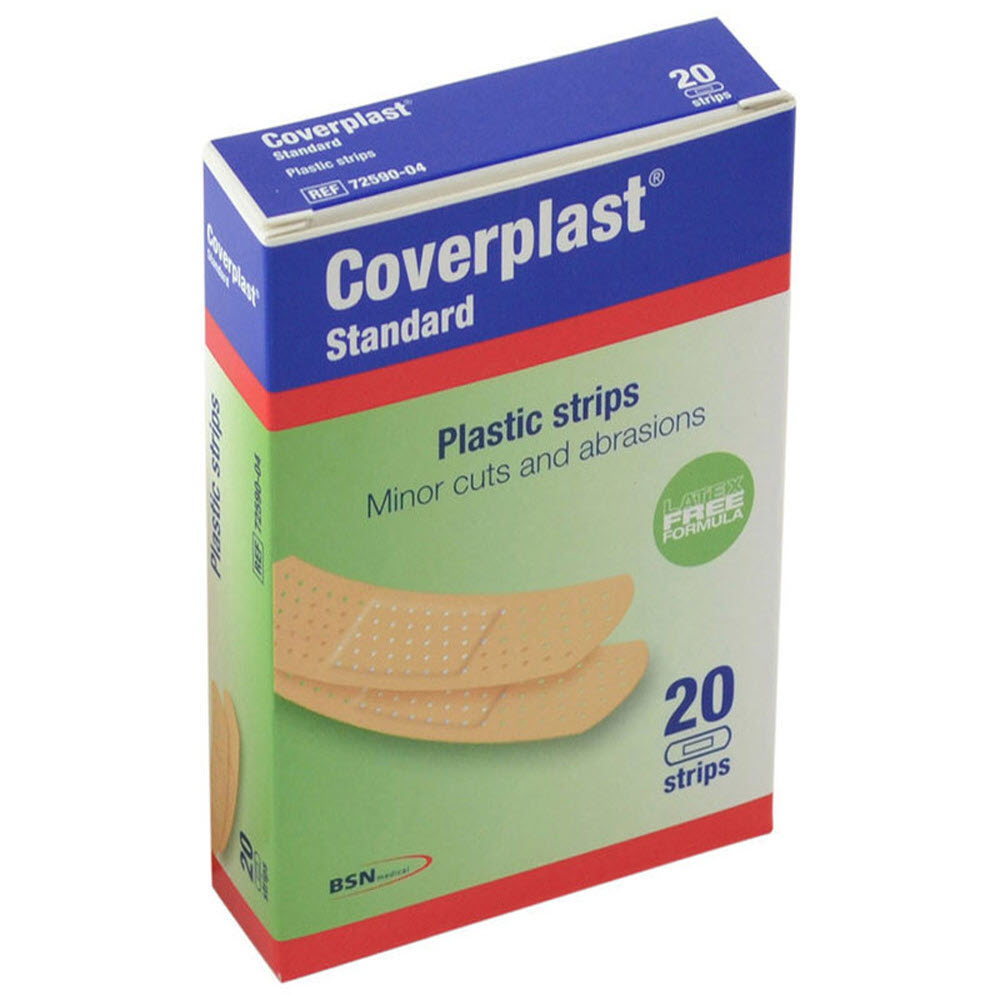 Coverplast Latex Free Plastic Strips (20) - Alpha First Aid
