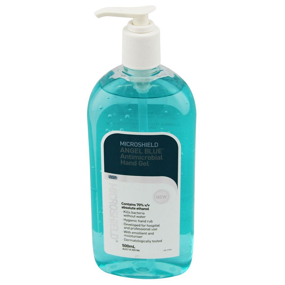 Microshield Angel Blue Hand Sanitiser 500ml - Alpha First Aid