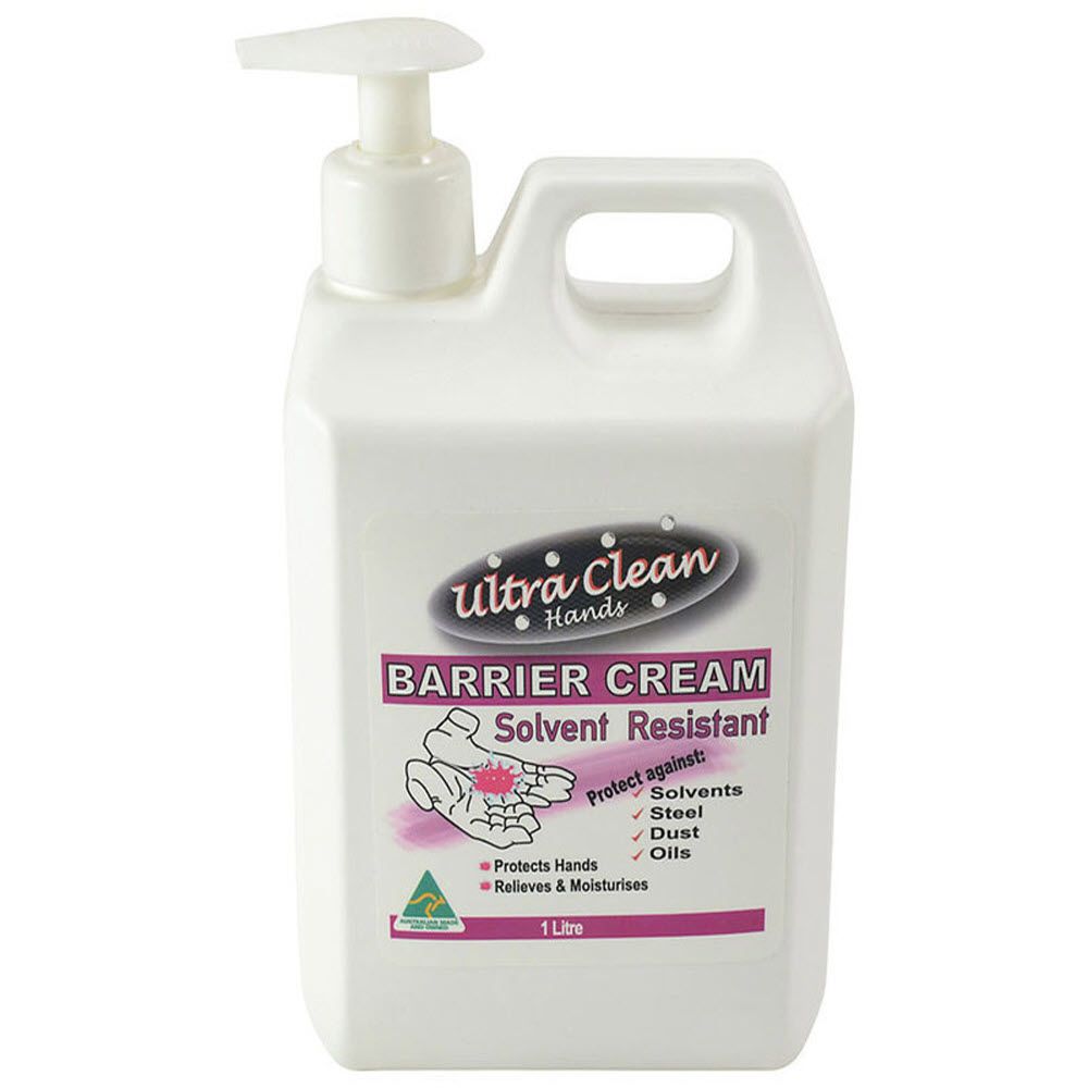 Ultra Clean Hands Solvent Resistant Barrier Cream - 1L Pump - Alpha ...
