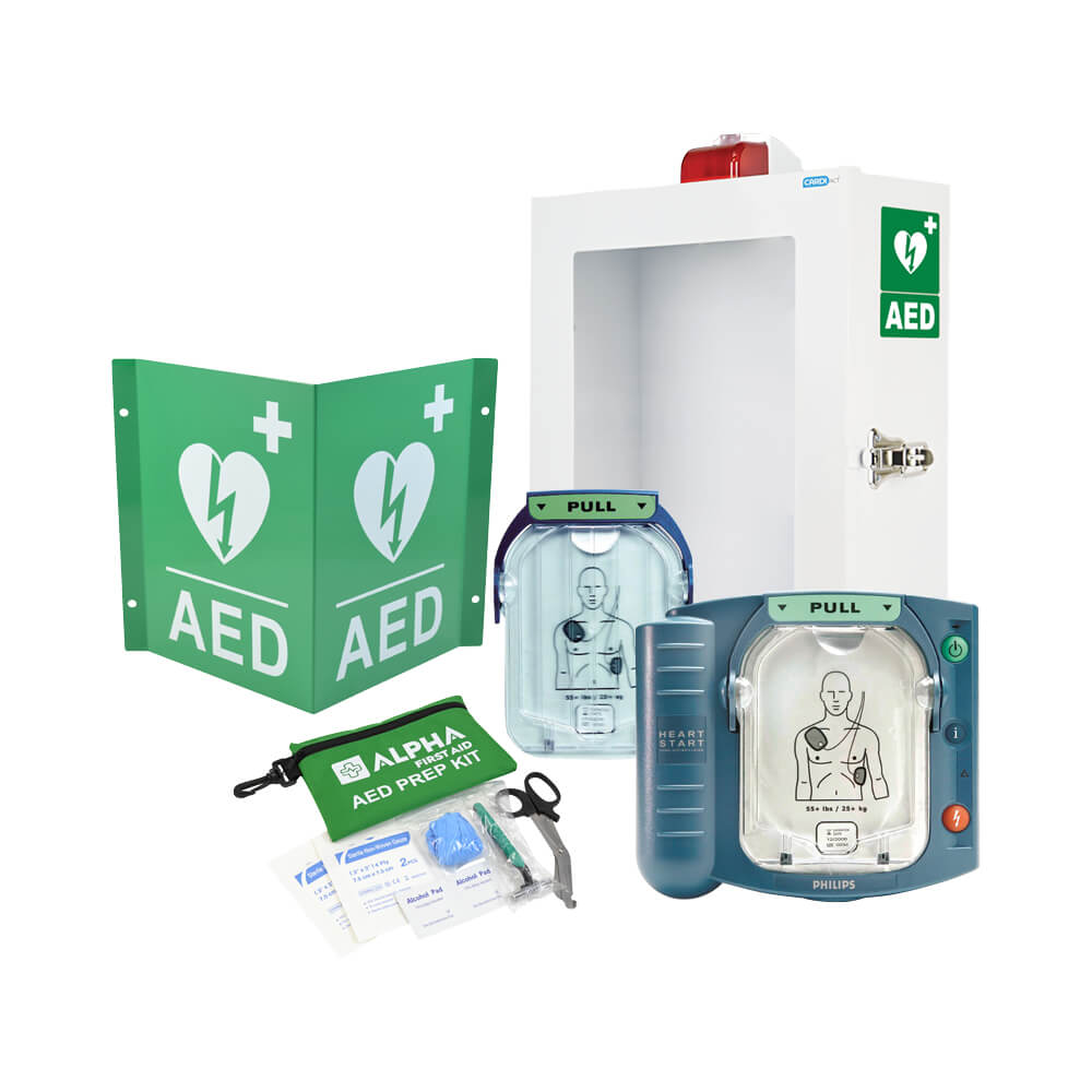 Buy Save A Life Defibrillator Package - Alpha First Aid - Alpha First Aid