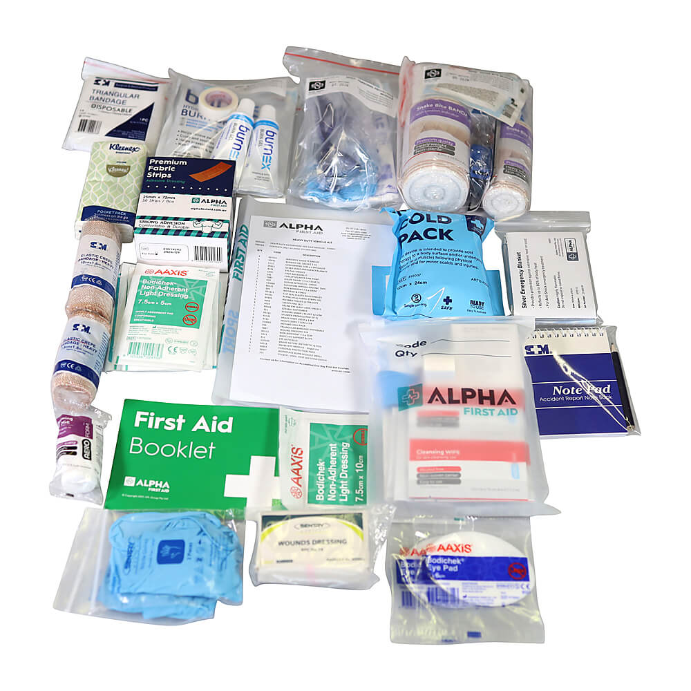Ultimate Tradie First Aid Kit - Contents Only/Refill Pack | Alpha First ...