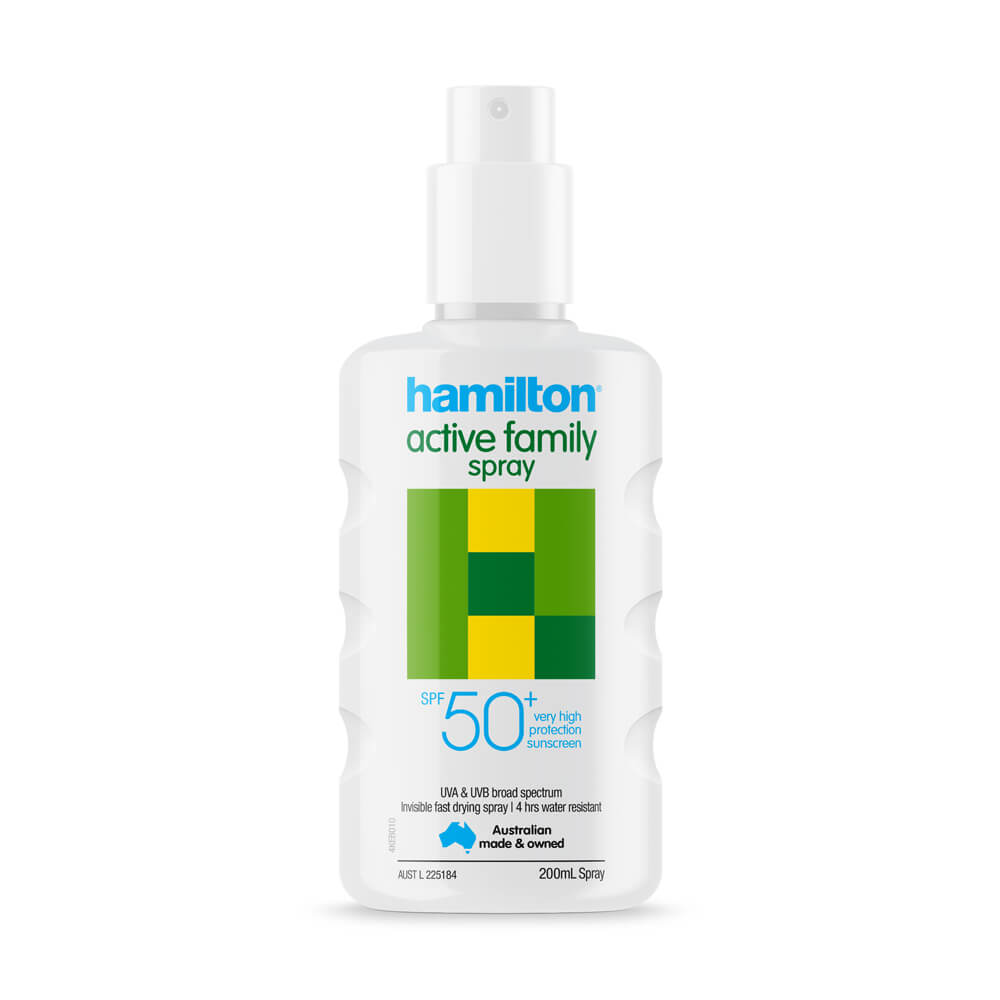Hamilton Active Family Spray Sunscreen [SPF50+] [200ML] - Alpha First Aid
