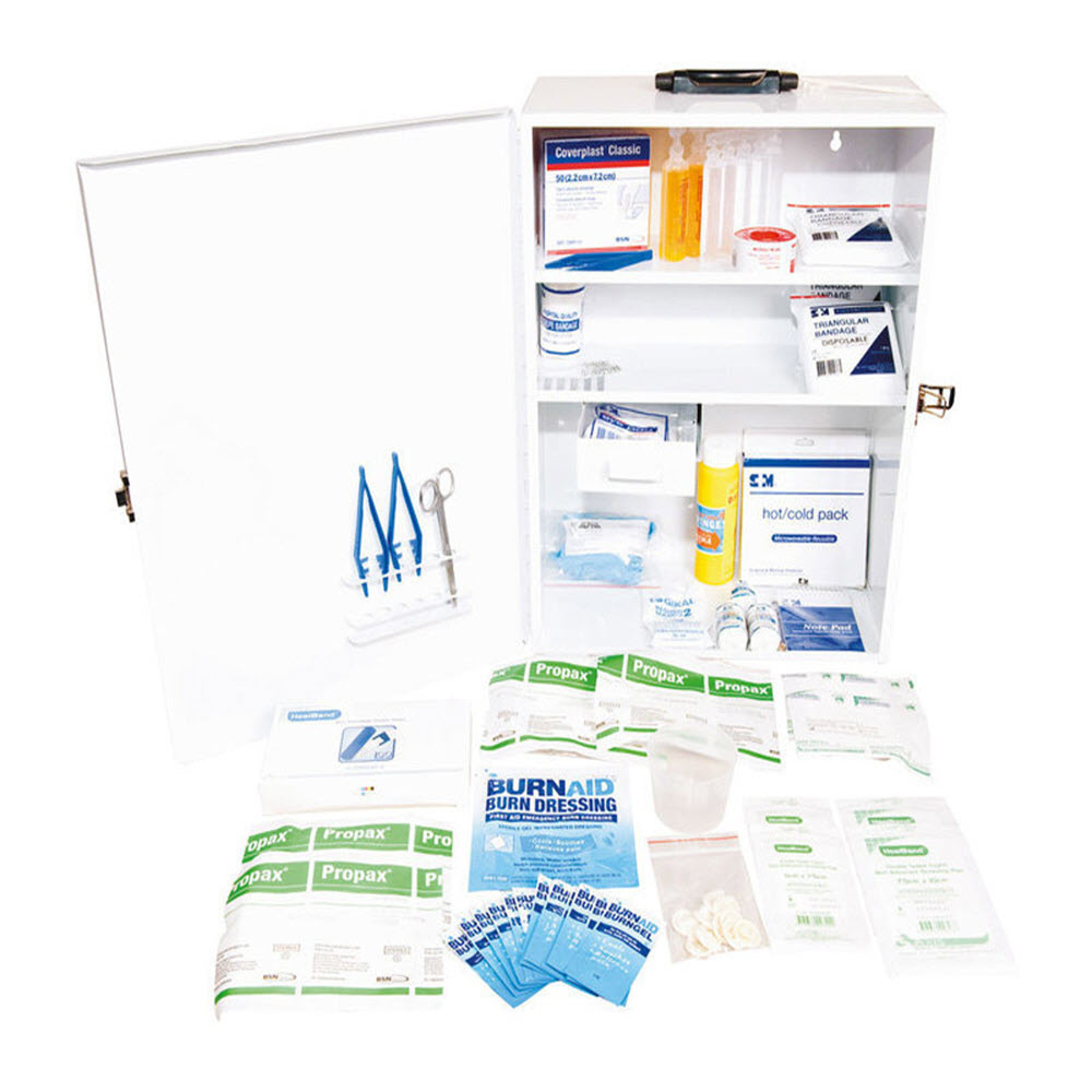 Hospitality & Restaurant Kit Wall Mounted Metal Cabinet - Alpha First Aid