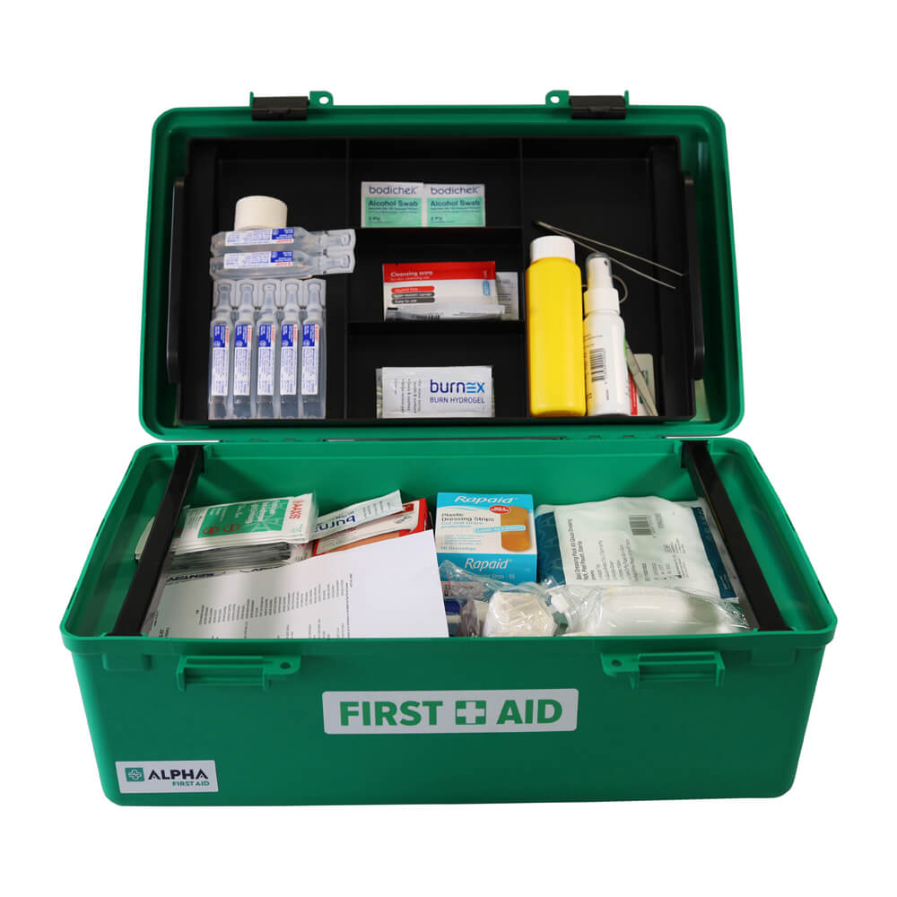 School (1-20) Kit in a Portable Large Plastic Carry - Alpha First Aid