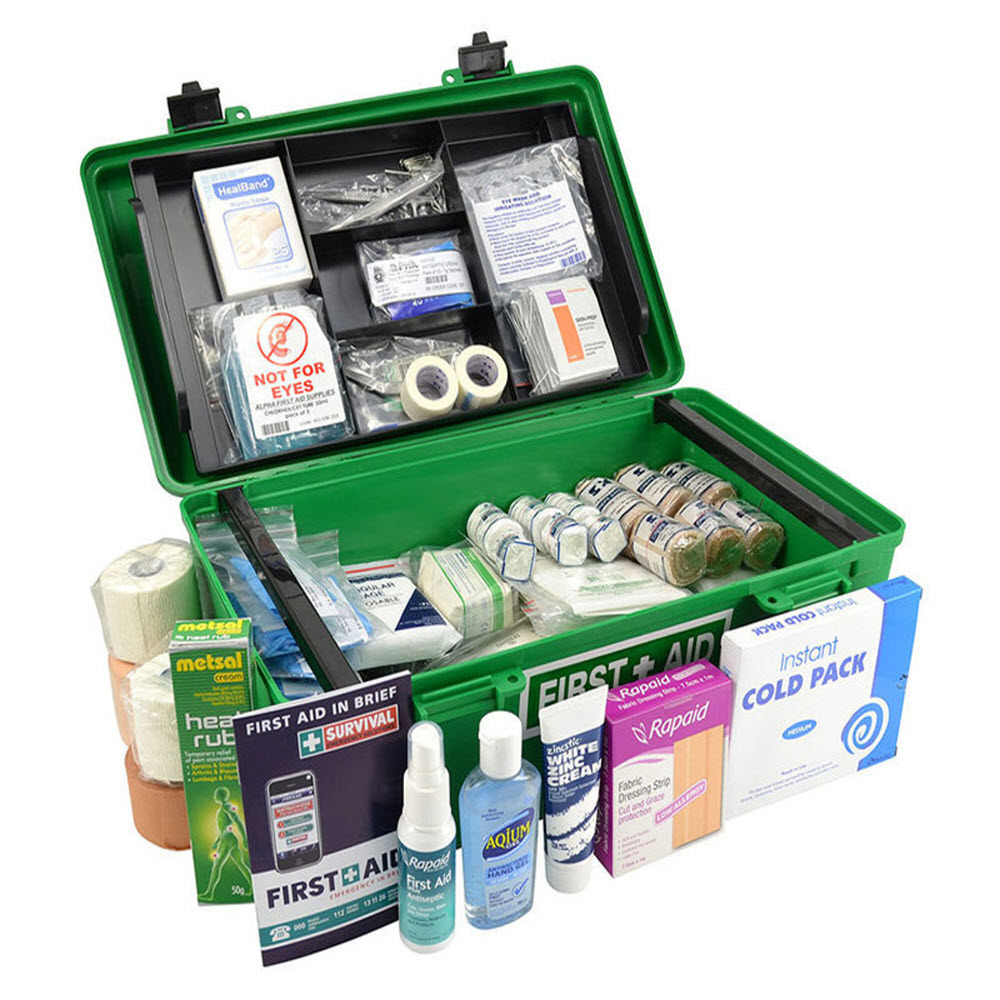 Alpha Sport Kit in a Portable Large Plastic Carry - Alpha First Aid