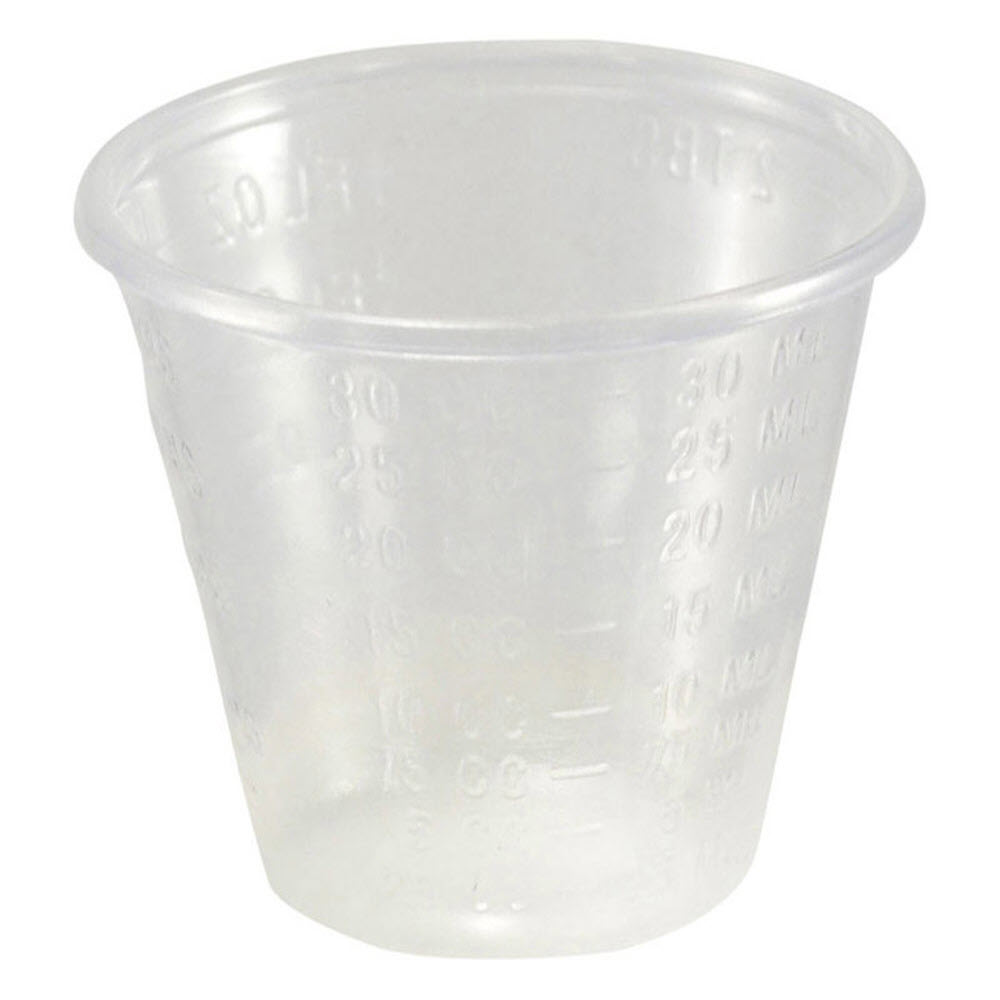 Medicine Measure/Pill Cup Graduated 30ml (100) - Alpha First Aid