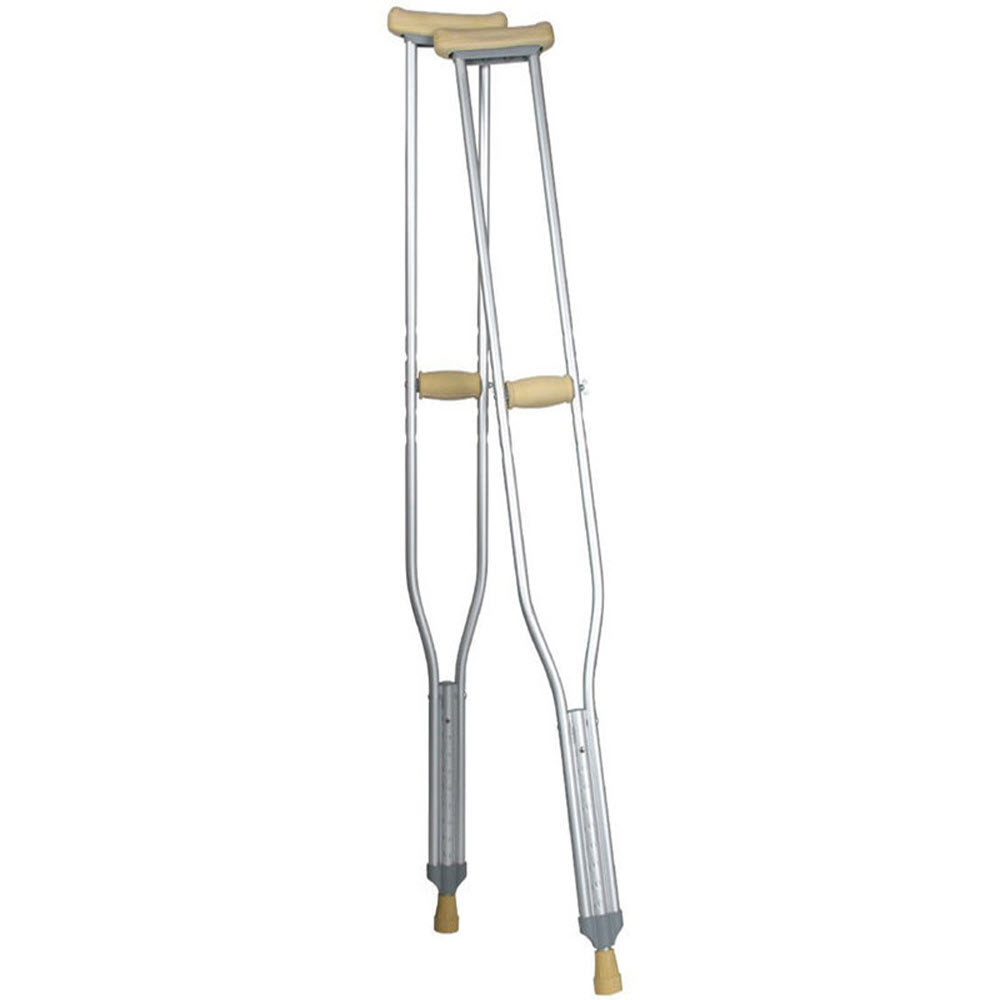 Crutch - Adult Tall Aluminium Underarm 5'10" - 6'6" - Alpha First Aid